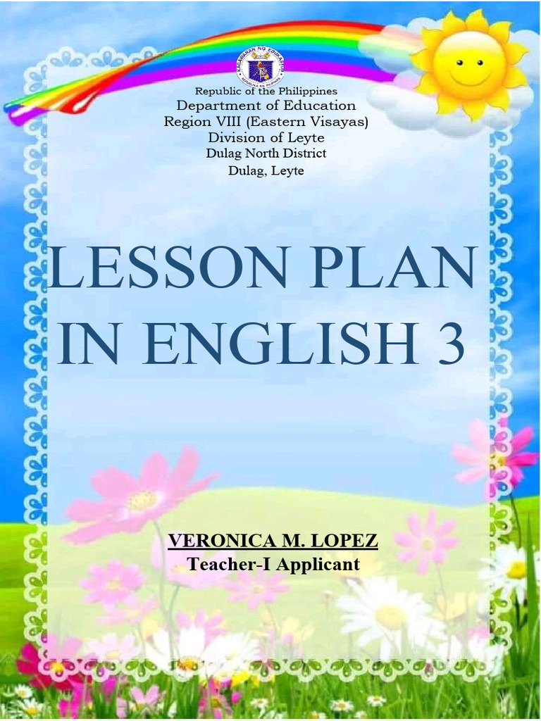 English 3 Lesson Plan by Veronica Lopez | PDF