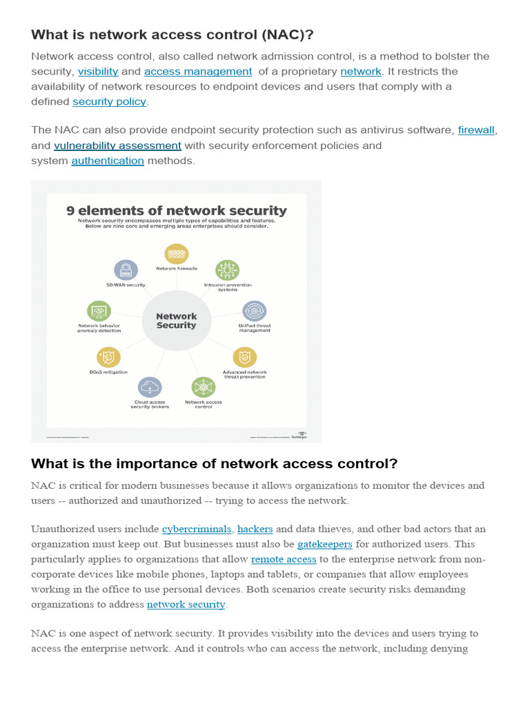 Nac 2 | PDF | Computer Network | Security