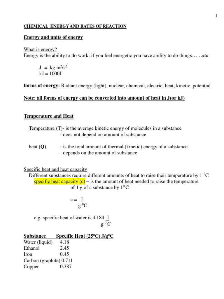 Energy 2 | PDF | Chemical Reactions | Scientific Phenomena