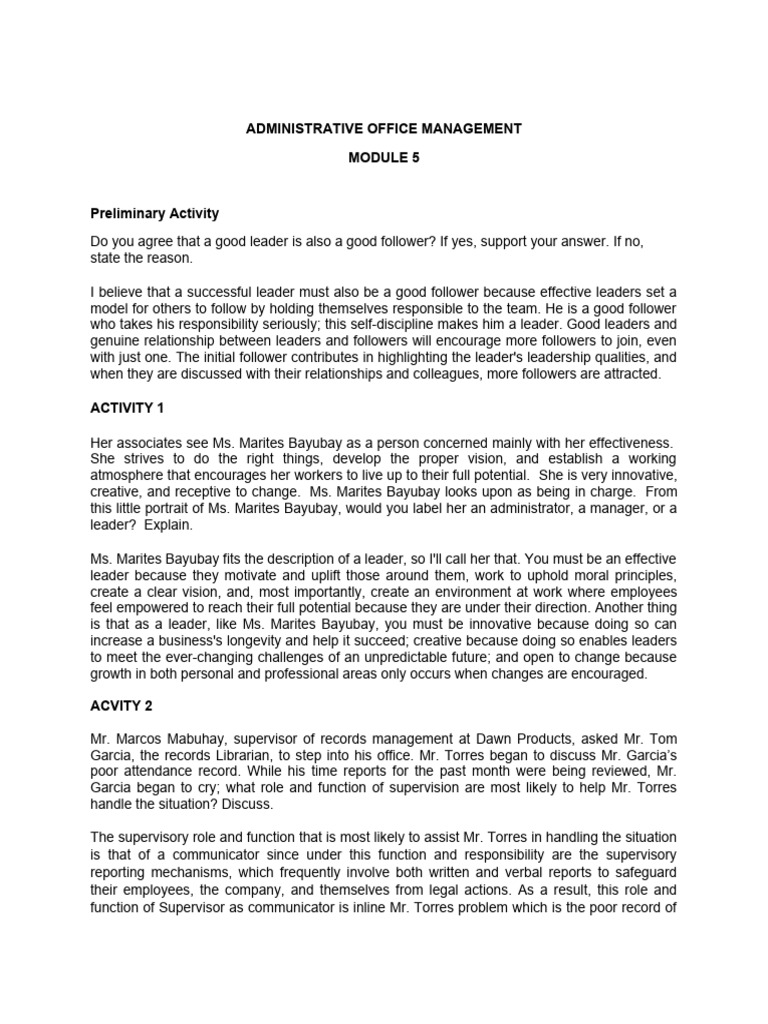 Administrative Office Management | PDF | Disciplines | Employment