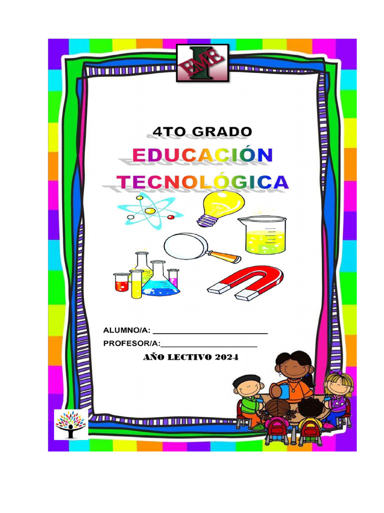 4° Grado Cuadernillo De Tecnología 2024 Pdf Palanca Enseñando
