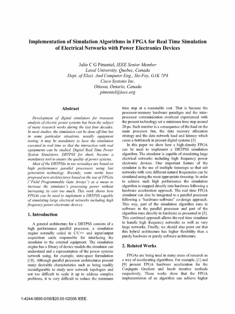 Gpimentel 2006 | PDF | Field Programmable Gate Array | Vhdl