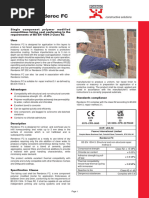 Fosroc Renderoc FC TDS | PDF | Concrete | Cement