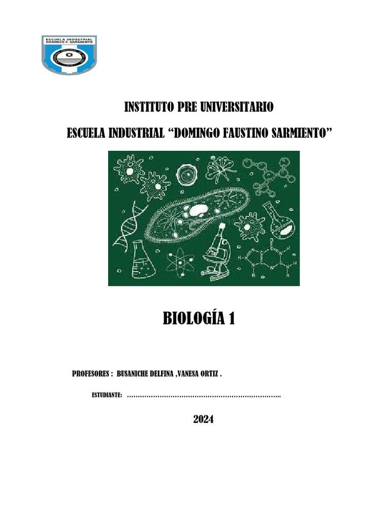 Programa de Biología 2024: Contenidos y Evaluación | PDF | Microscopio ...