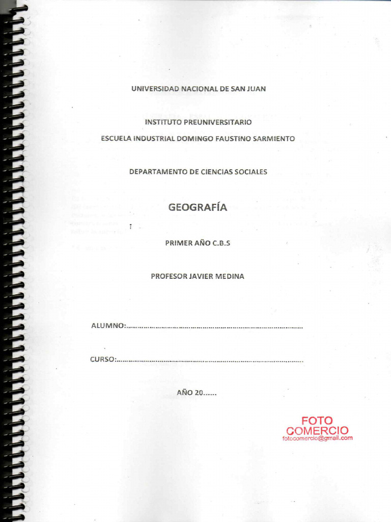 Cuadernillo de Geografia Profe Medina | PDF