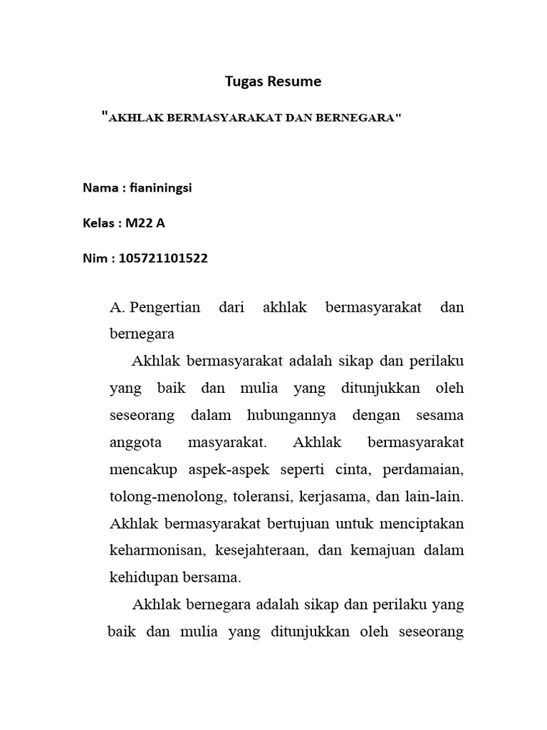 Tugas Resume AIK 10 Nadyaa | PDF