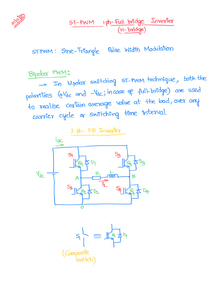 1ph Full Bridge Inverter - Bipolar SPWM | Download Free PDF | Power Electronics | Frequency ...