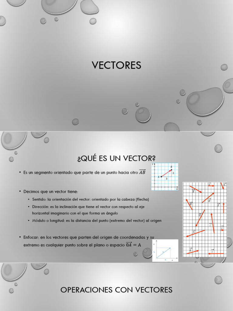 Teoria- Vectores | PDF | Vector Euclidiano | Escalar (Matemáticas)