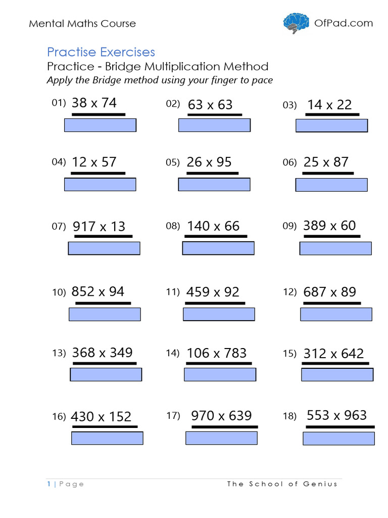 Practice-Workbook-Advanced-Multiplication | PDF