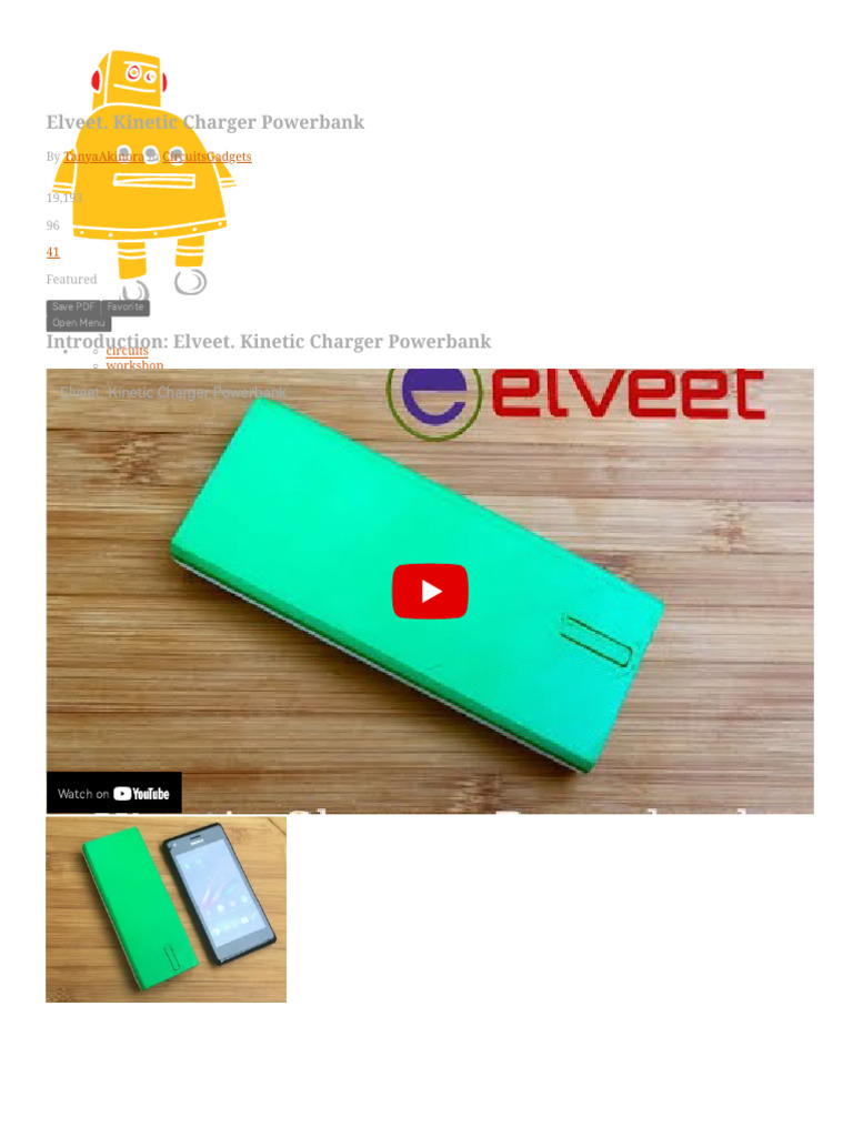 Kinetic Charger Powerbank | PDF | Inductor | Battery Charger