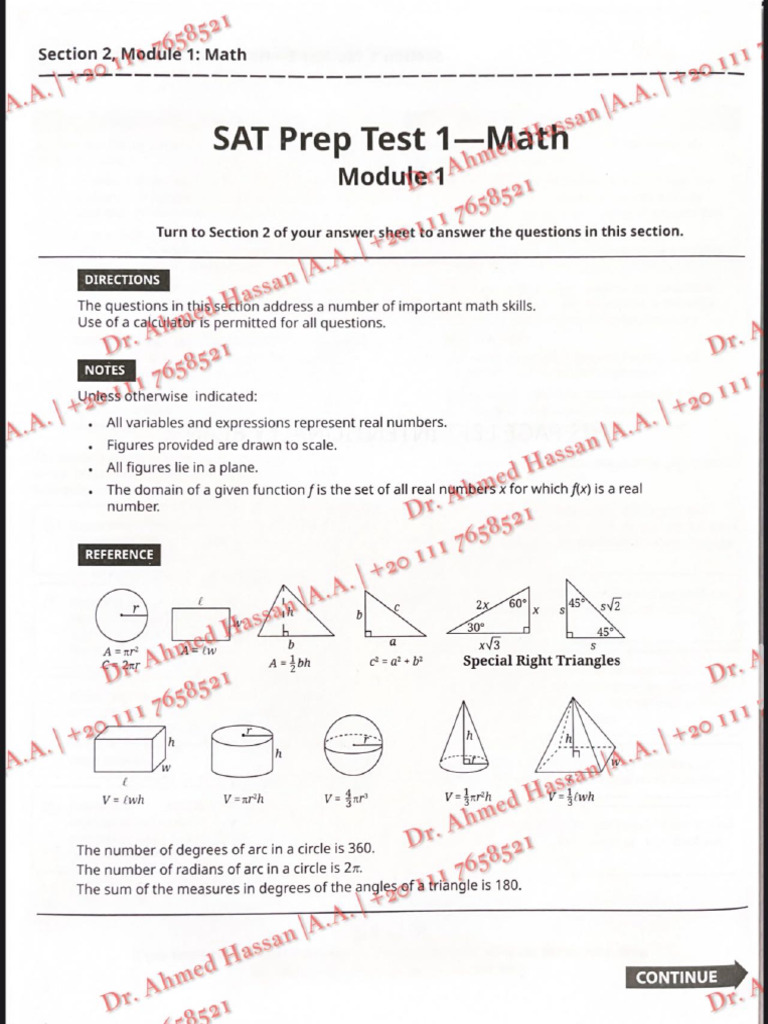 Dsat Important Test 1 October | PDF