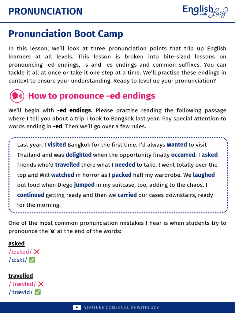Pronunciation Boot Camp | PDF | Stress (Linguistics) | Phonetics
