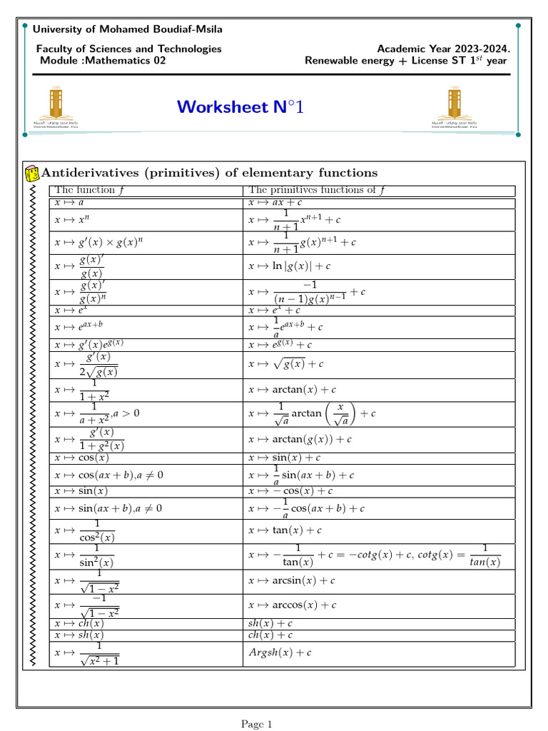 TD 2023 Maths 2024 | PDF | Ordinary Differential Equation | Mathematical Objects
