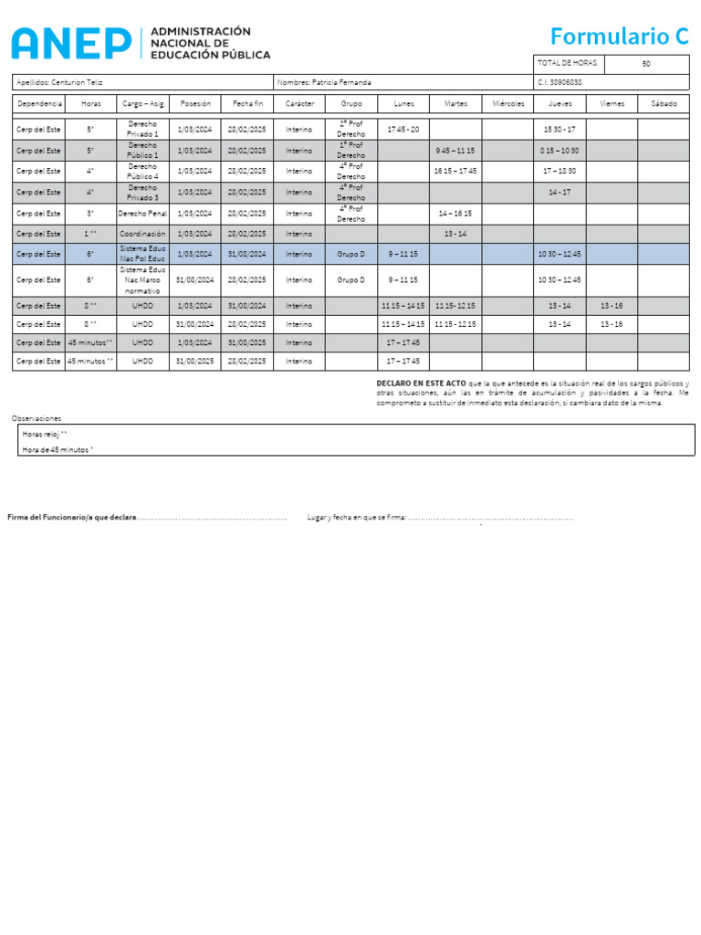 1 Formulario c 2024 | PDF