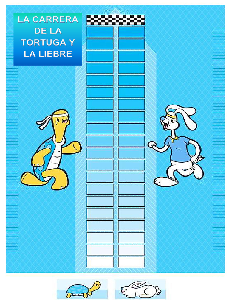 Juego La Carrera de La Tortuga y La Liebre | PDF