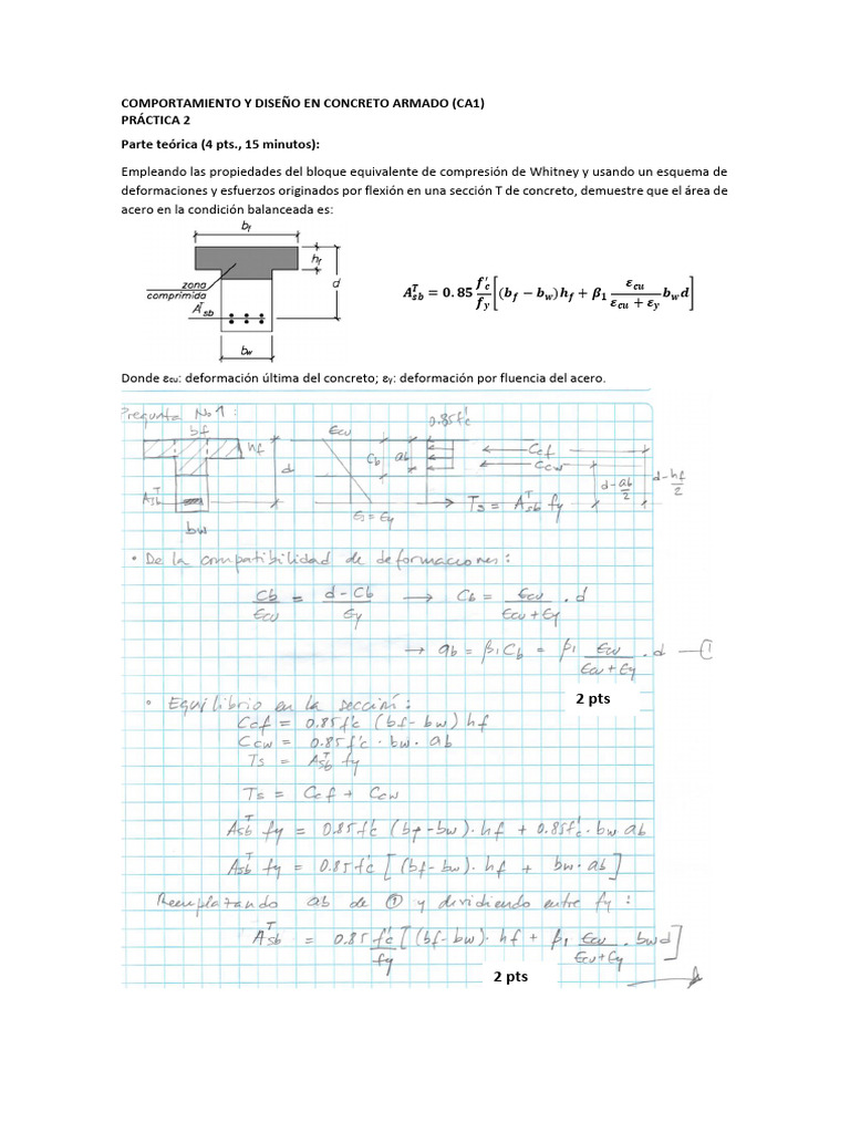 Solucionario_P2-CA1 | PDF | Hormigón | Física Aplicada e Interdisciplinaria