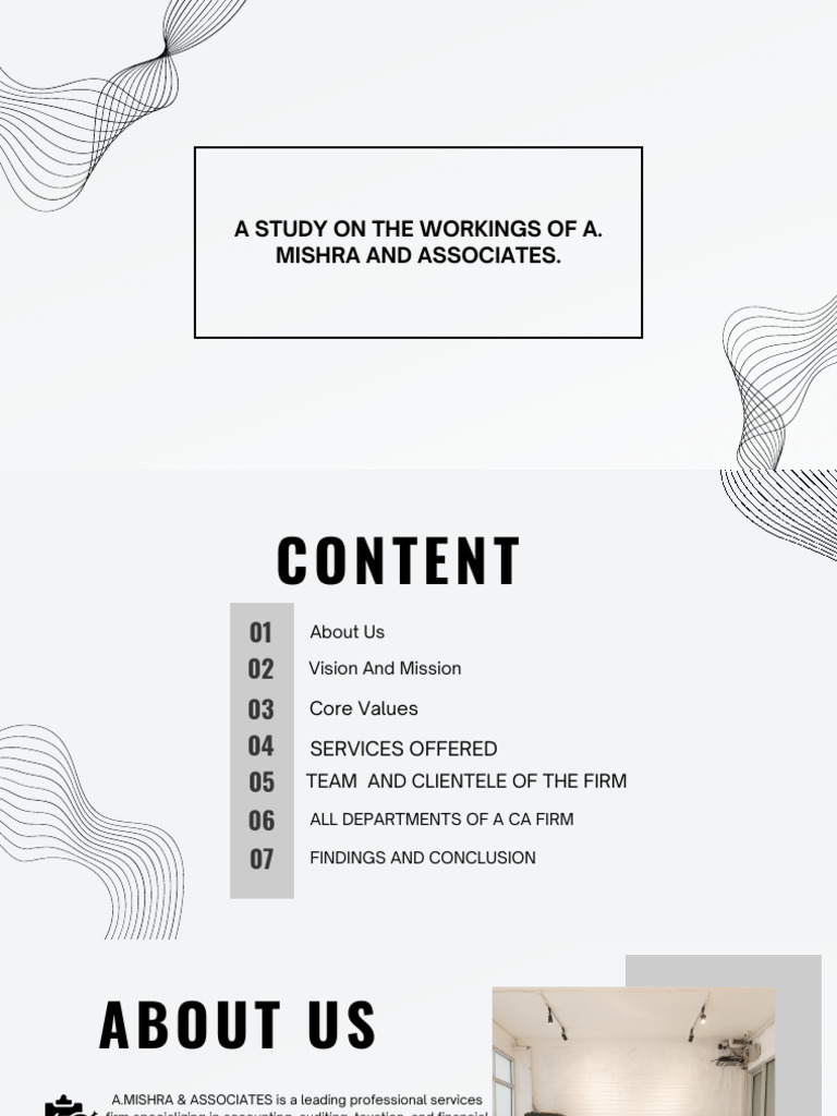 A Study On The Workings of A. Mishra & Associates | PDF | Consultant ...