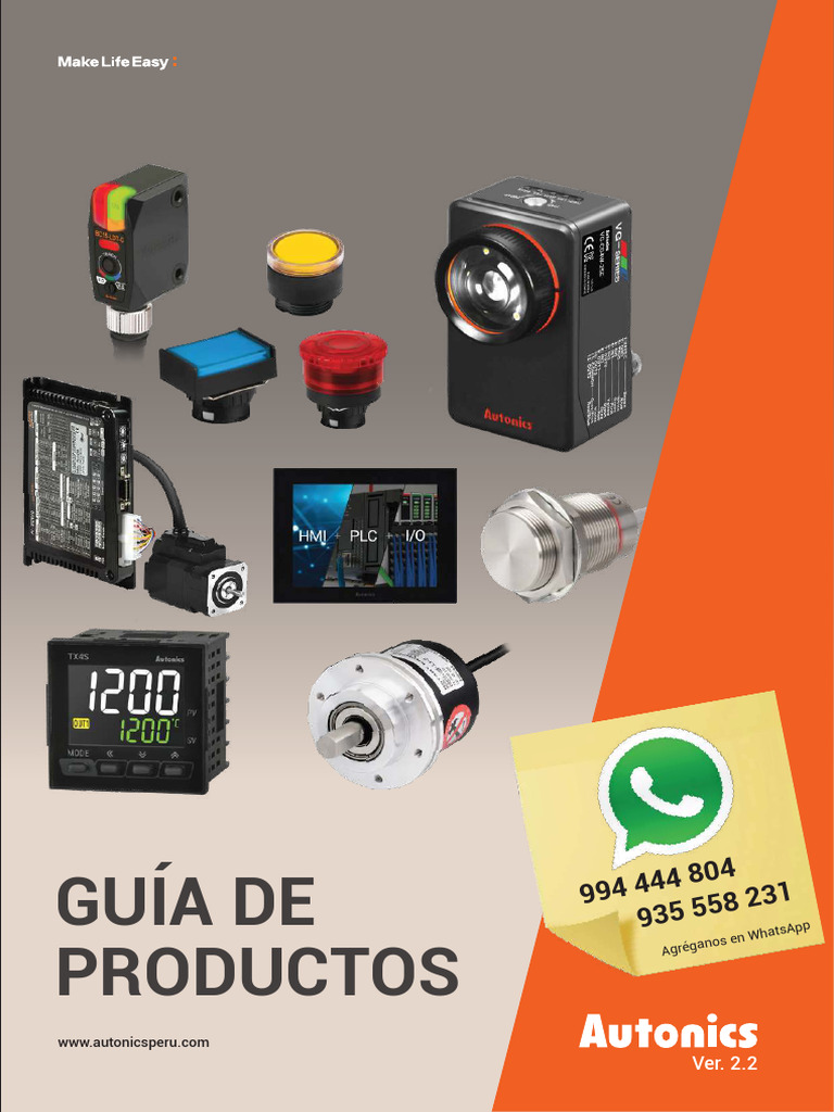 Catalogo Autonics Peru | PDF | Diodo emisor de luz | Transistor de ...
