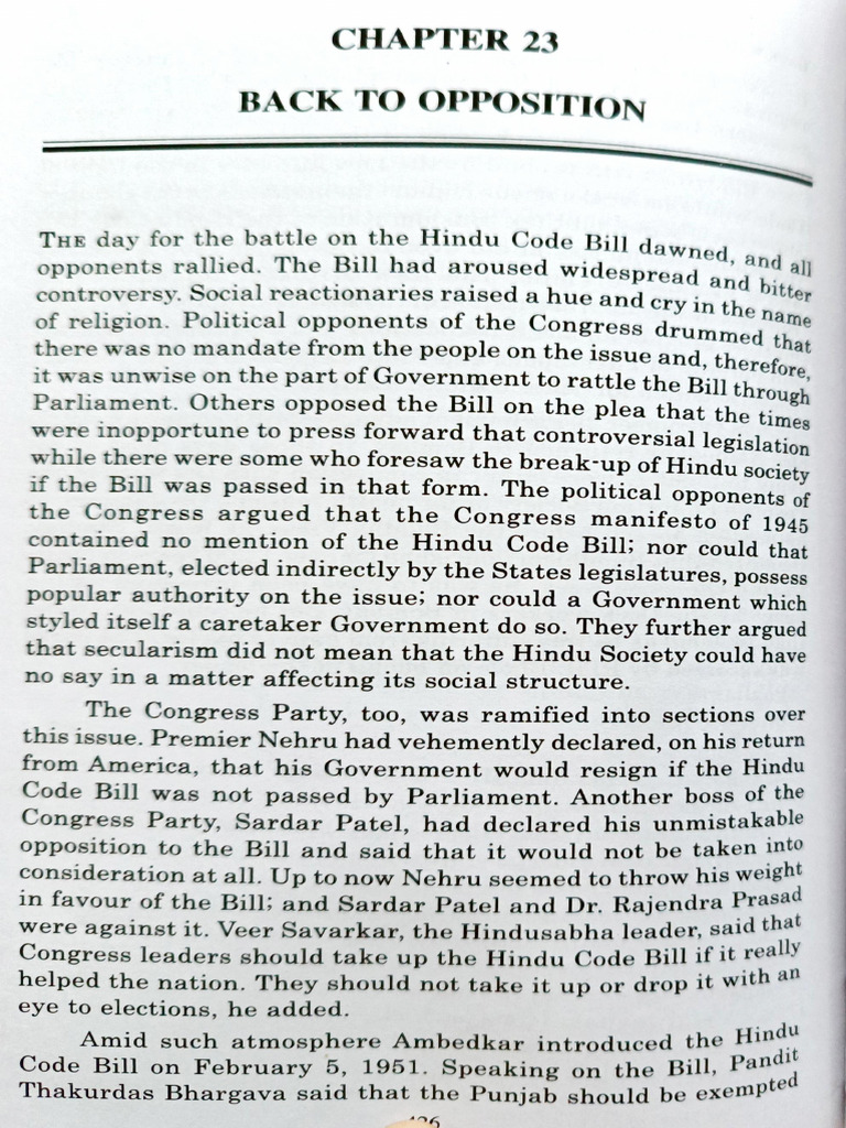 Hindu Code Bill Controversy Explained | PDF | Jawaharlal Nehru | Indian Religions