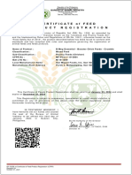 BAI-AFSD-4 Certificate of Feed Product Registration (CFPR) | PDF