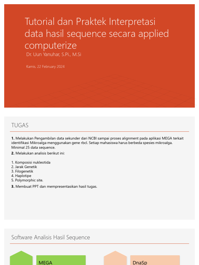 Interpretasi Data Sekuens Genetik | PDF | Komputer