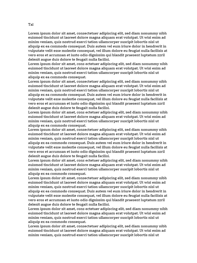 Tal | PDF