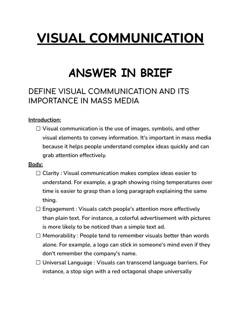 Visual Communication | PDF | Communication | Popular Culture & Media ...