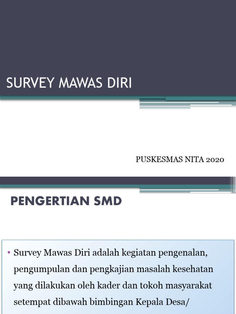 Survey Mawas Diri | PDF