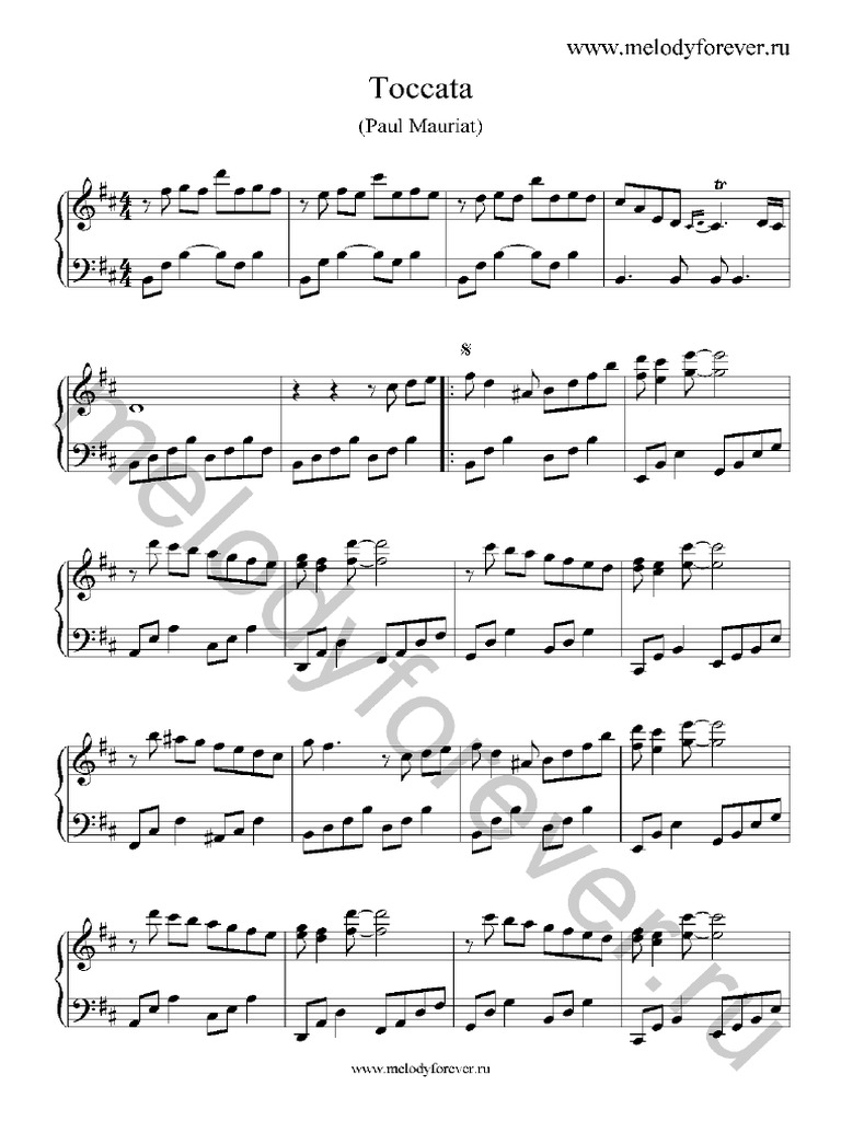 Paul Mauriat Toccata | PDF