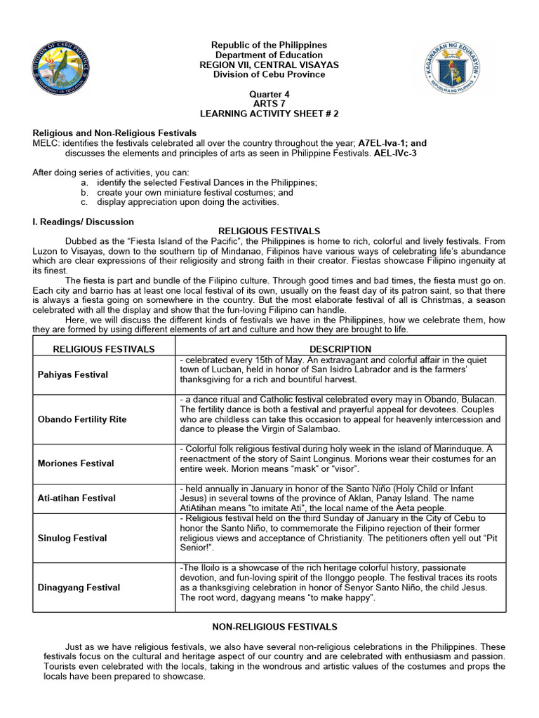 ARTS-4TH | PDF | Festival