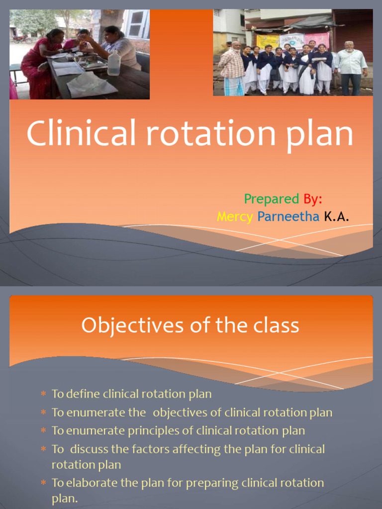 clinical rotation plan | PDF | Psychiatry | Nursing