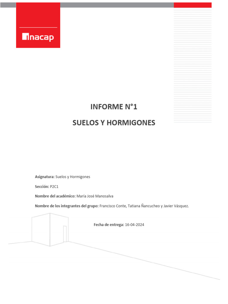 Informe1 Suelos - Ñancucheo, Vasquez y Comte | PDF | Suelo | Arena