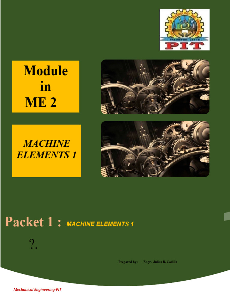 In ME2: Packet 1 | PDF | Machines | Kinematics