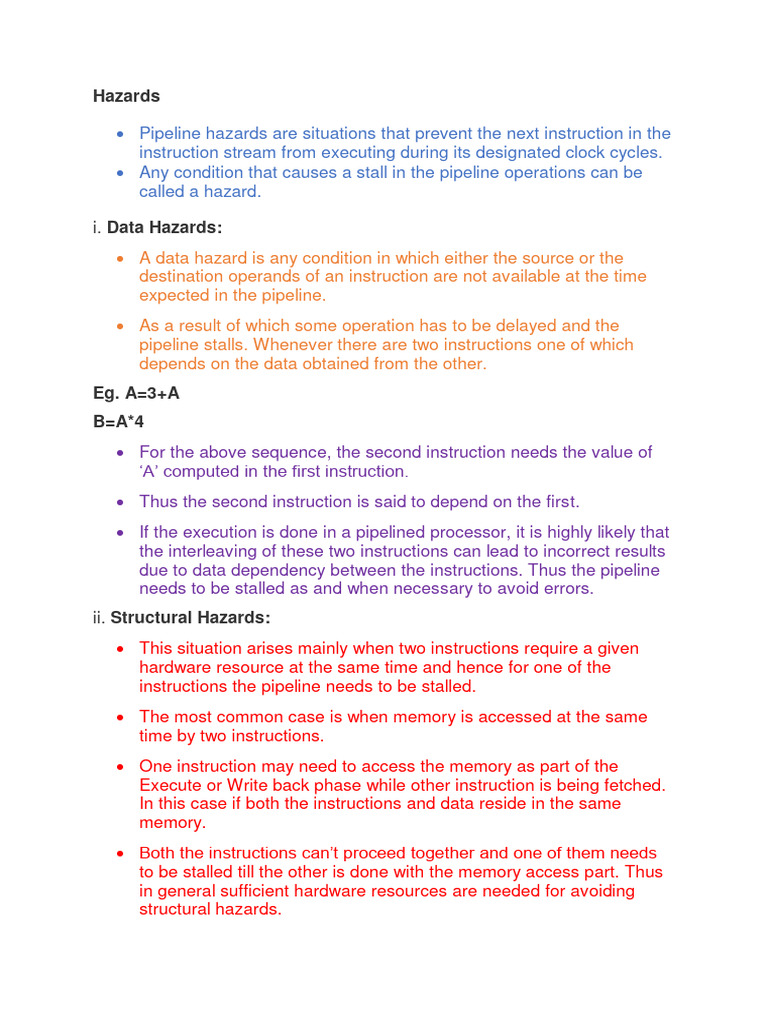 Hazard | PDF | Integrated Circuit | Central Processing Unit