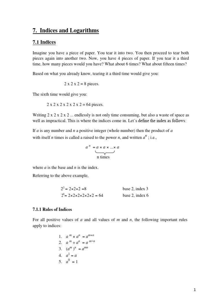 Mathematics - CH7 PART 1 | PDF | Function (Mathematics) | Exponential Function