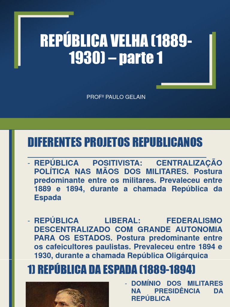 Ensino Fundamental - Rep-Blica Velha | PDF | República | Brasil