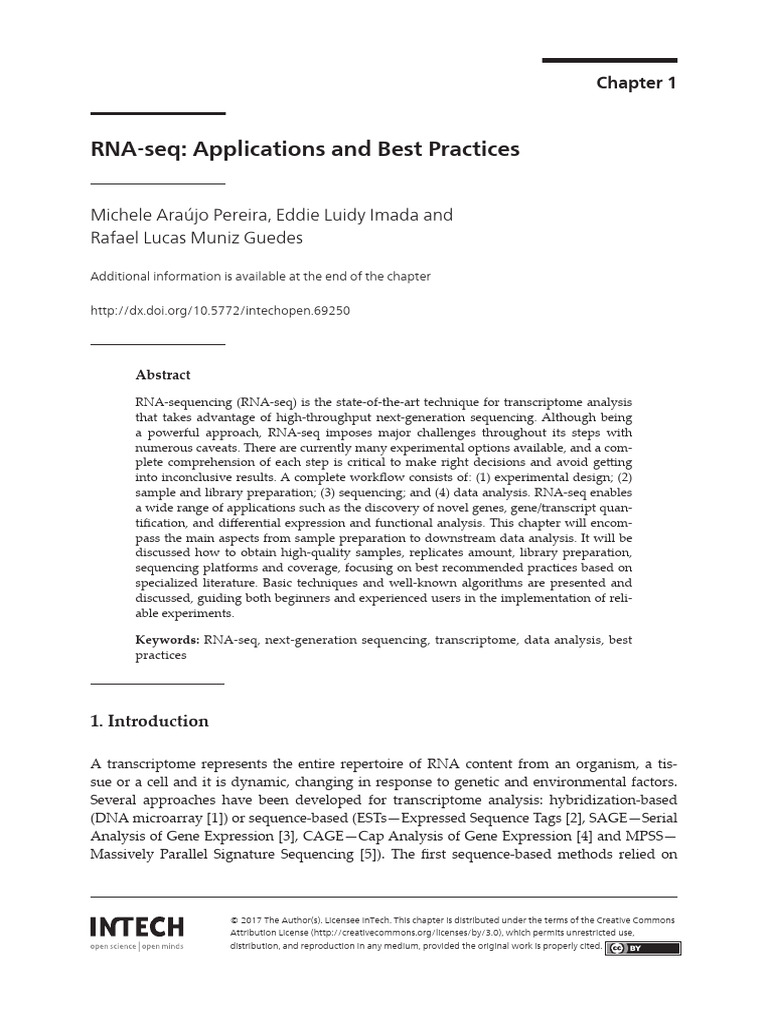 RNA Seq - Applications and Best Practices | PDF | Complementary Dna | Dna Sequencing