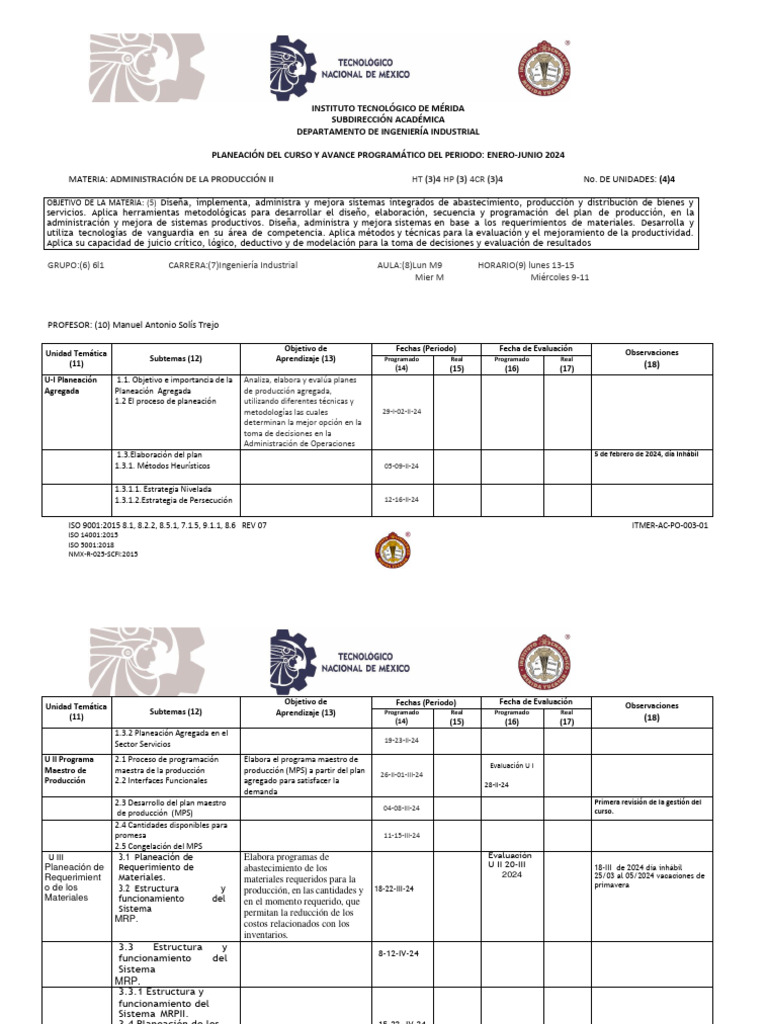 Plan Ado LL 246l1 | PDF | Planificación | Evaluación
