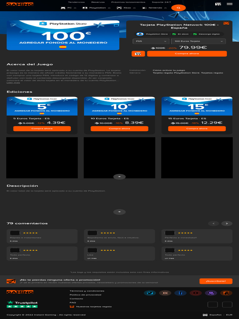 Comprar Tarjeta PlayStation Network 100 Playstat | PDF | Hardware de ...
