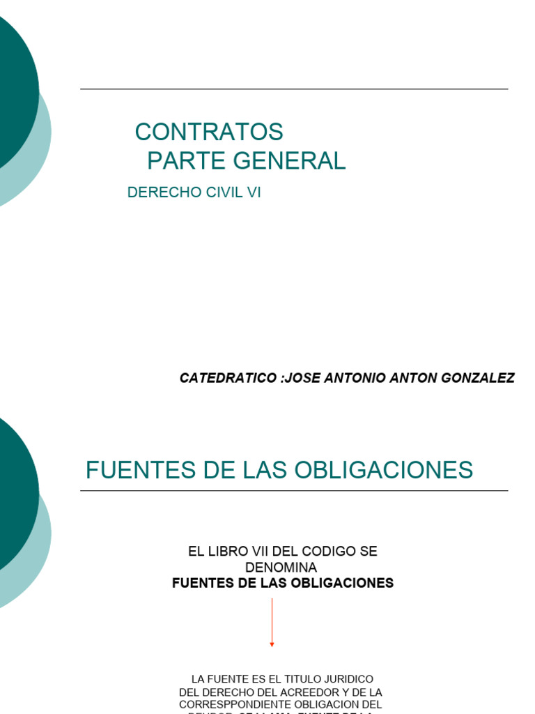 Contratos Parte General (1) | PDF | Jurisprudencia | Ley de obligaciones