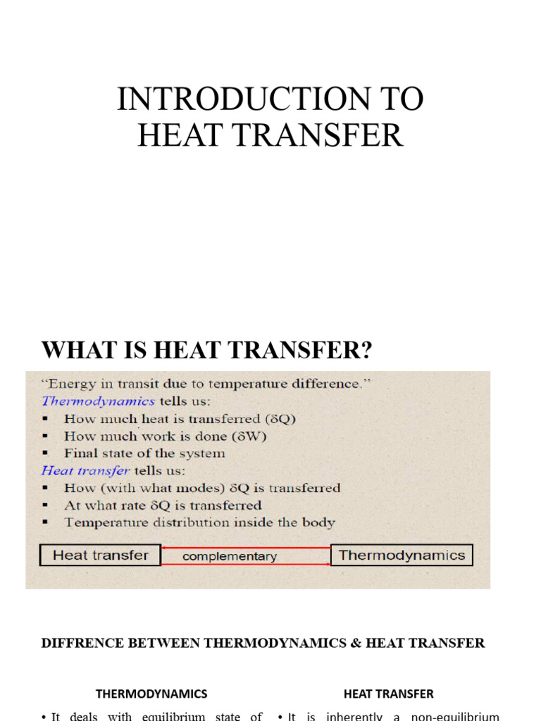 What Is Heat Transfer | PDF | Heat Transfer | Thermal Conduction