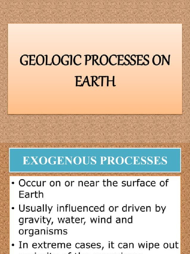 Geological Process On Earth | PDF