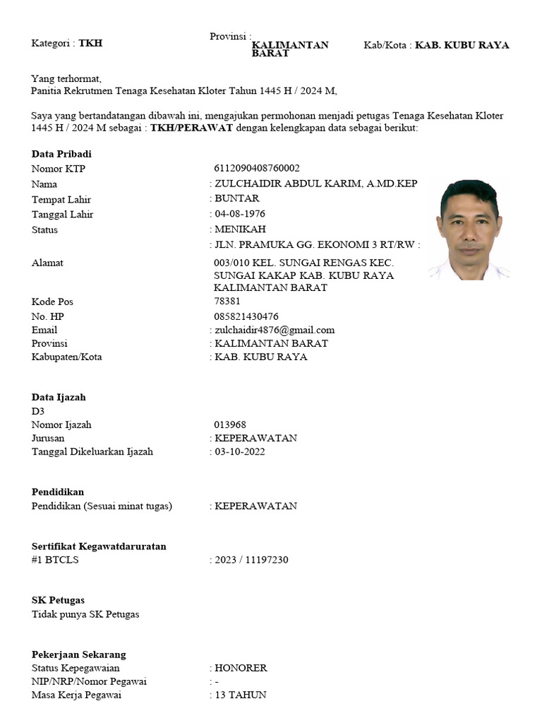 Tkhi (BG Zulchaidir) | PDF