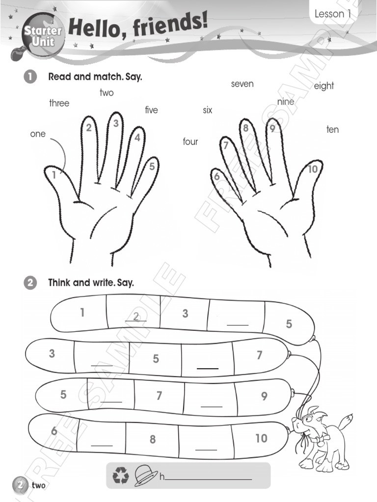 ESL Lesson Plan: Numbers & Colors | PDF