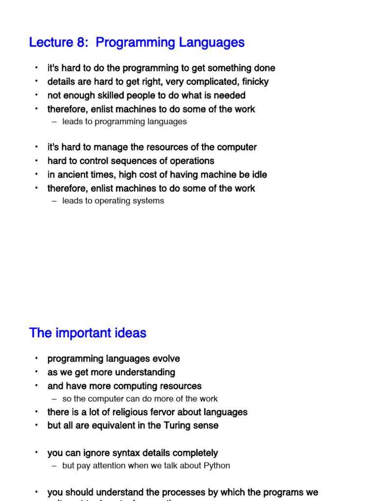 06 Langs | PDF | Programming | Computer Program