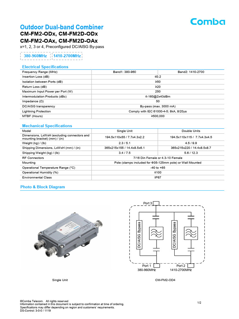 CM FM2 Oxx CM FM2D Oxx DS 3 0 0 | PDF | Electrical Engineering | Electronics