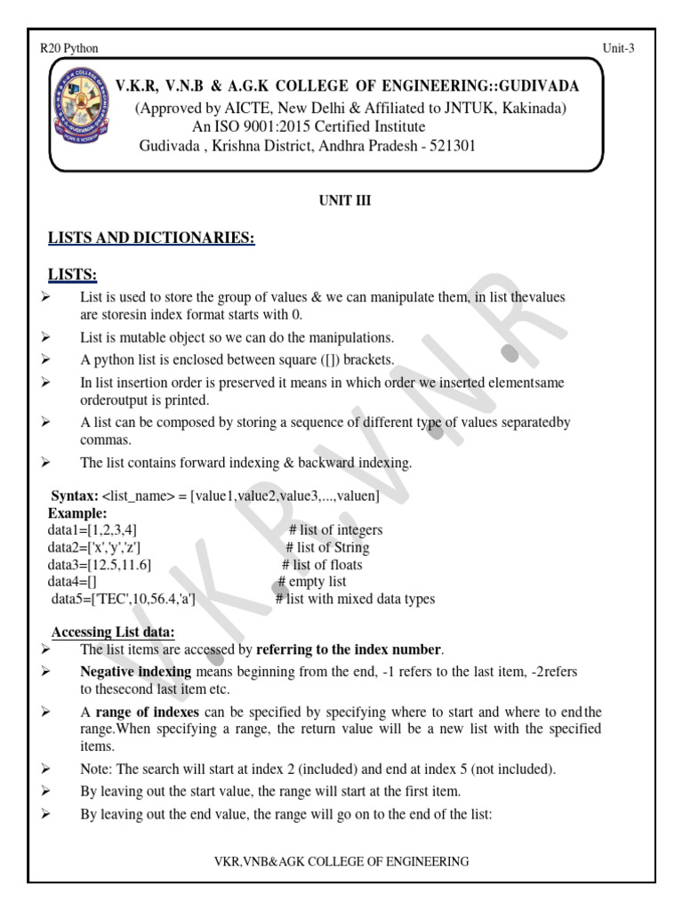 Python Unit 3 Pdf Parameter Computer Programming Software Engineering