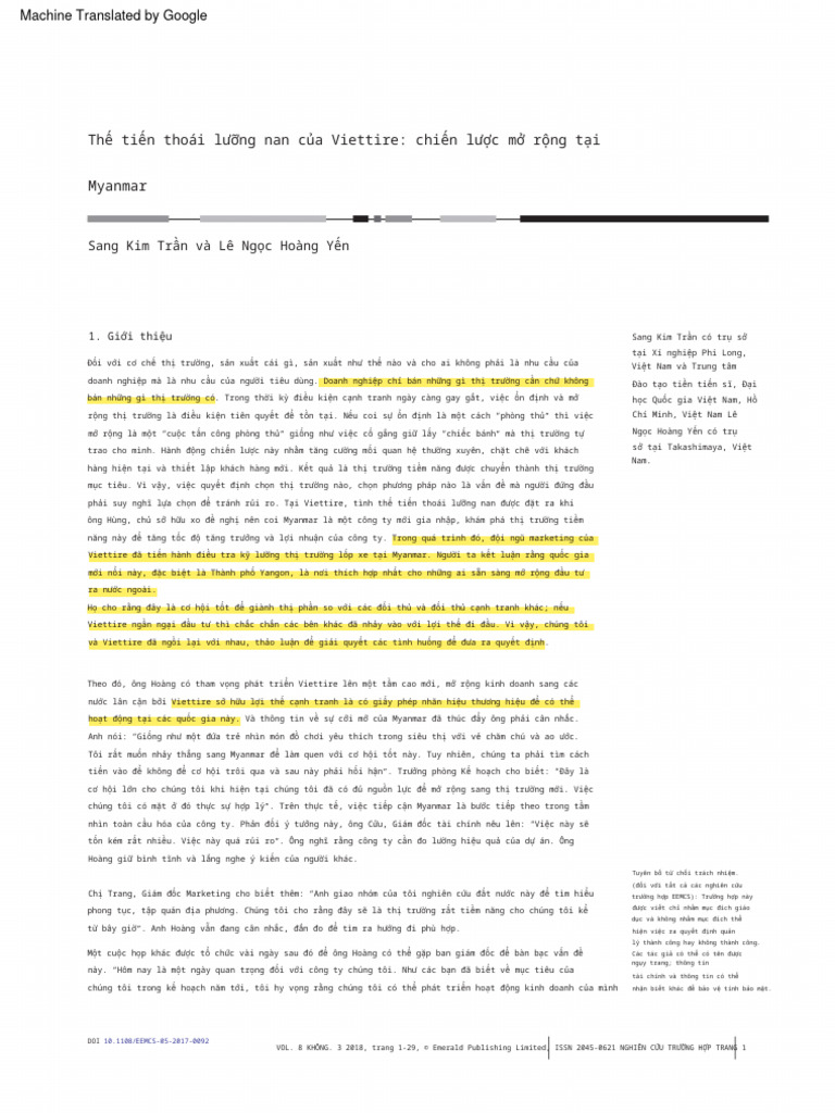 Case Viettire Trans | PDF