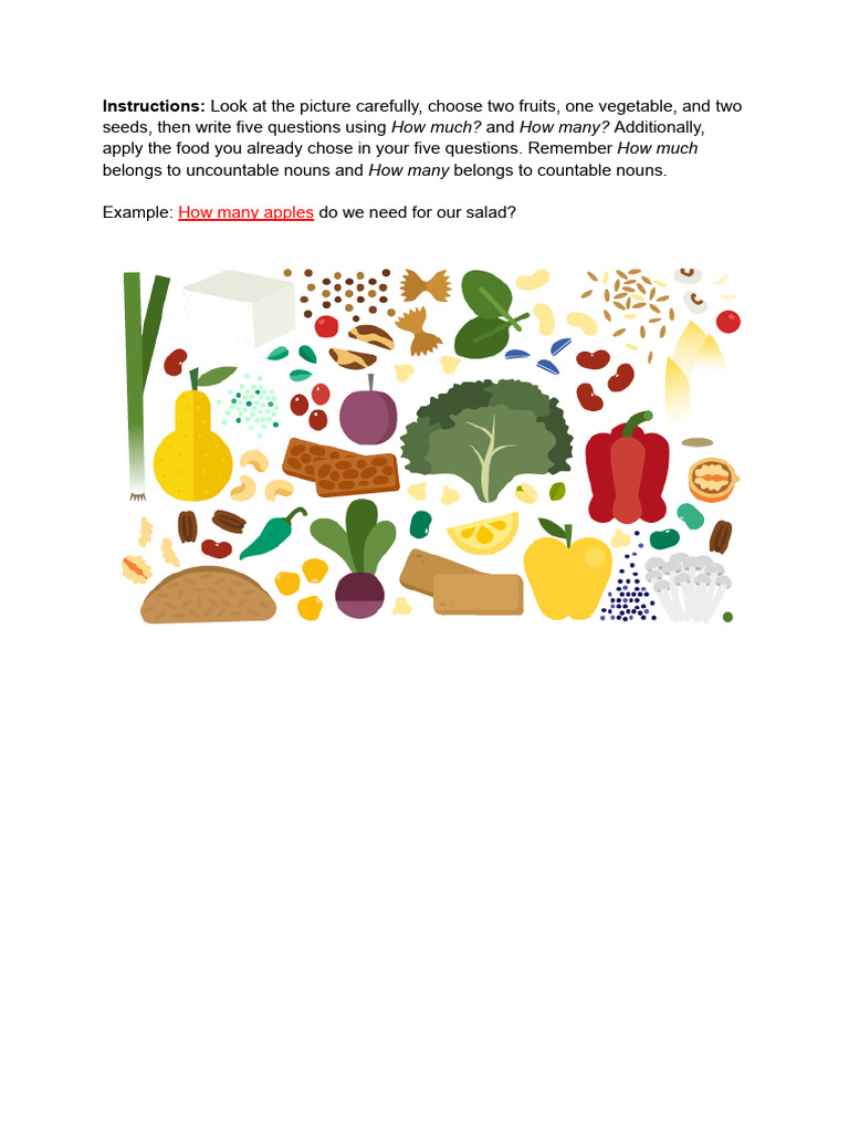 Fruit and Vegetable Quantity Questions | PDF | Wellness | Lifestyle