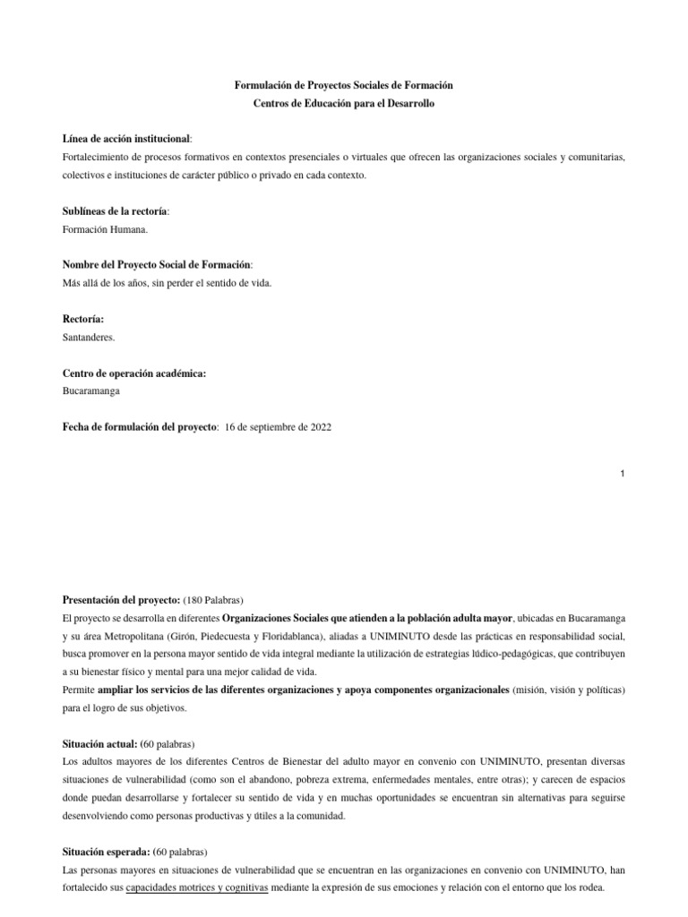 MÁS ALLÁ DE LOS AÑOS, SIN PERDER EL SENTIDO DE VIDA - Form.N.Y.V. | PDF ...